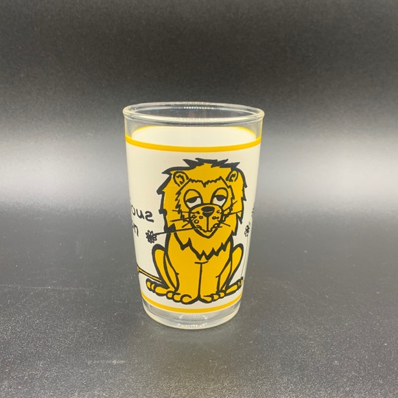Vintage | Dining | Vintage Ferocious Lion Becker Milk Co Milk Juice ...